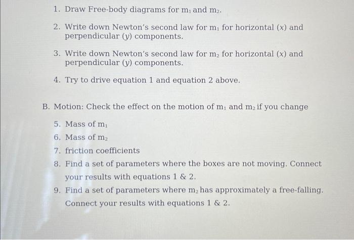 The Physics: Newton's 2nd law, free body diagrams, | Chegg.com