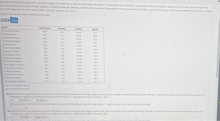 Solved chok on the distalli lisgo to relecence the data DATA | Chegg.com