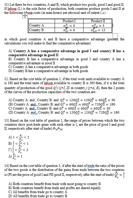 Solved Based on the cost table of question 1 , ﻿if the total | Chegg.com