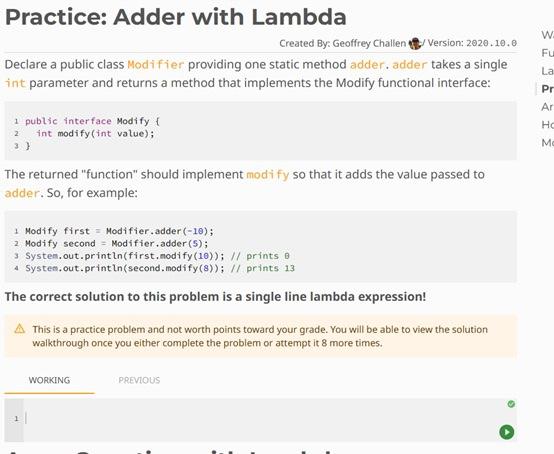 Solved Created By: Geoffrey Challen Version: 2020⋅10.8 | Chegg.com