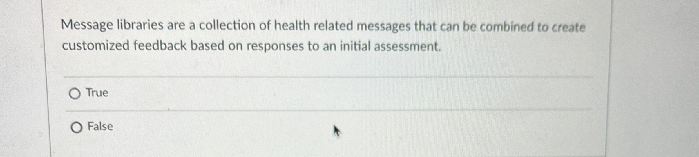 Solved Message libraries are a collection of health related | Chegg.com