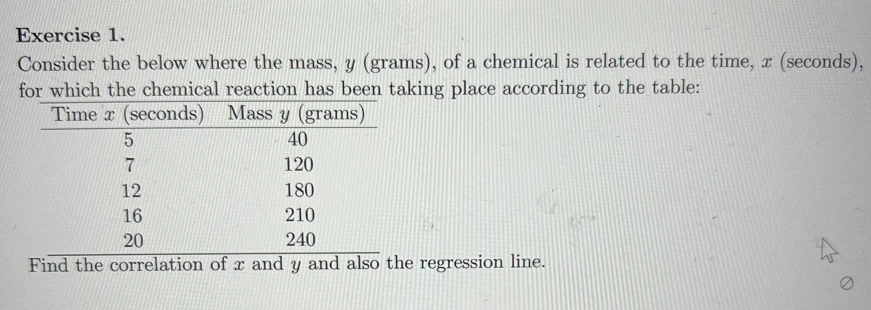 Solved Exercise 1.Consider the below where the mass, | Chegg.com