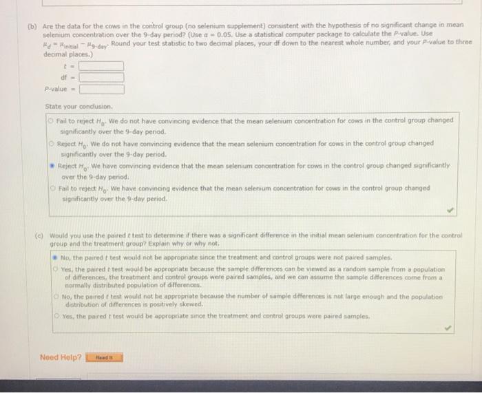 Solved A deficiency of the trace element selenium in the | Chegg.com