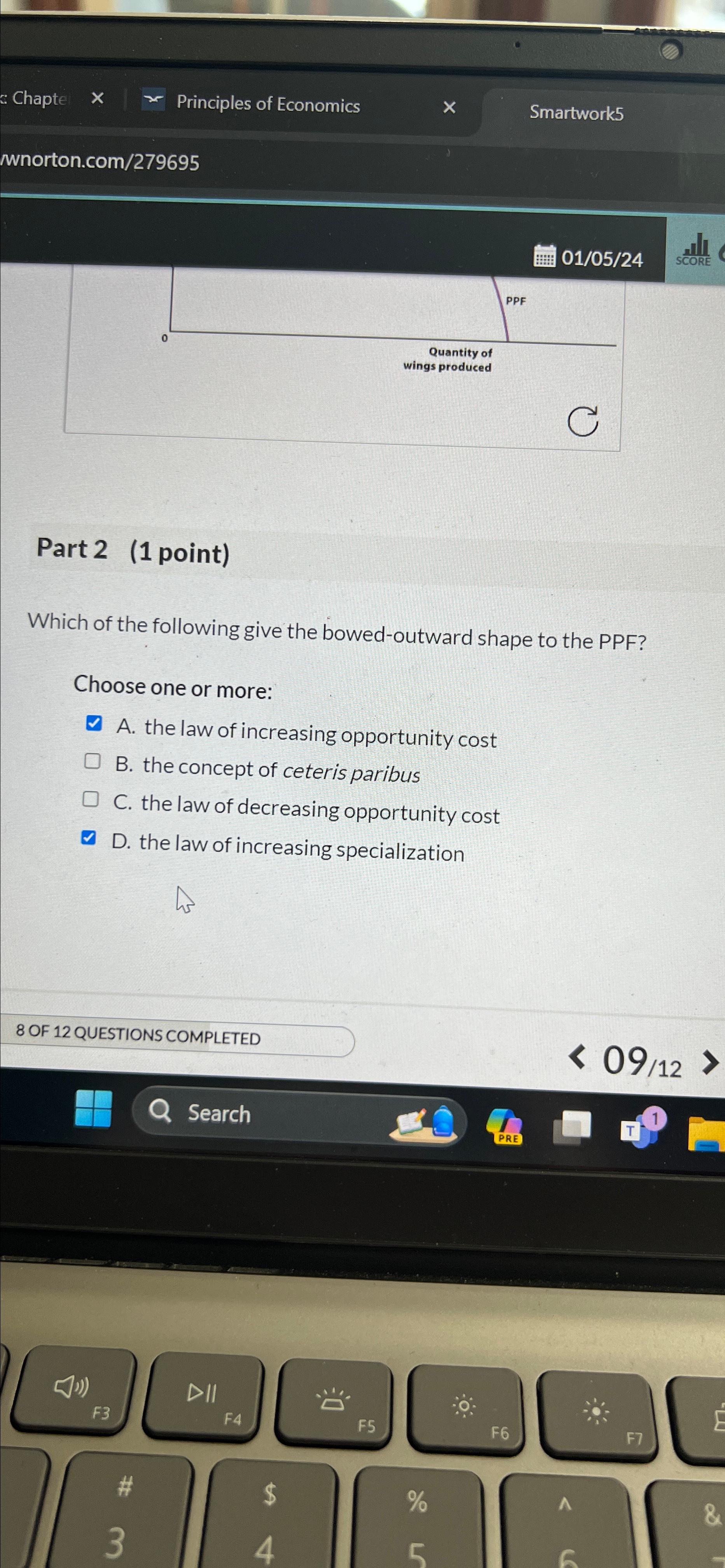 Solved wnorton.com/279695Part 2 (1 ﻿point)Which of the | Chegg.com