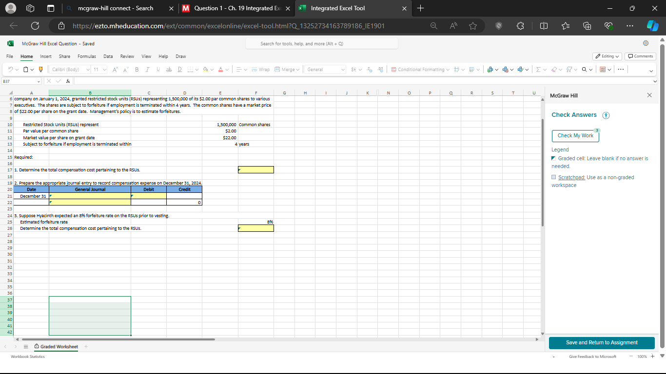 Solved Hyacinth Corporation offers a variety of share-based | Chegg.com