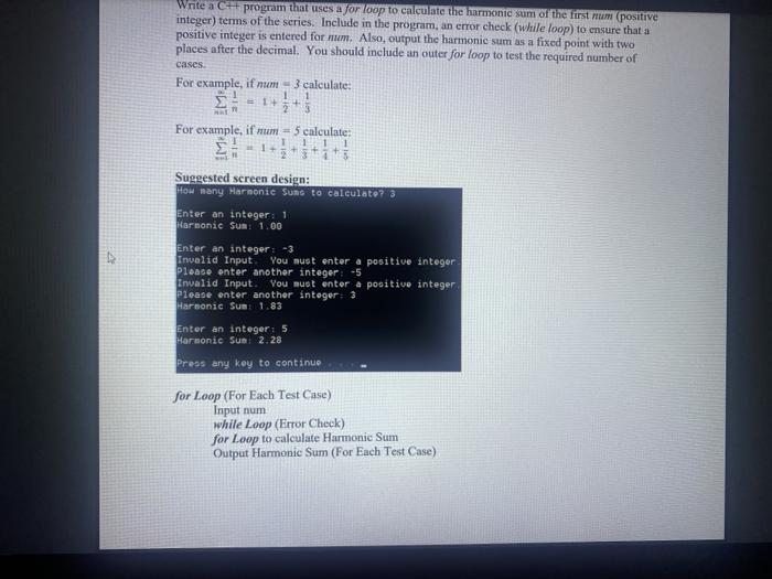 Solved Problem: In mathematics, the harmonic series is the | Chegg.com