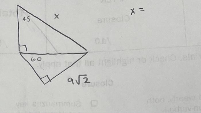 Solved find x | Chegg.com