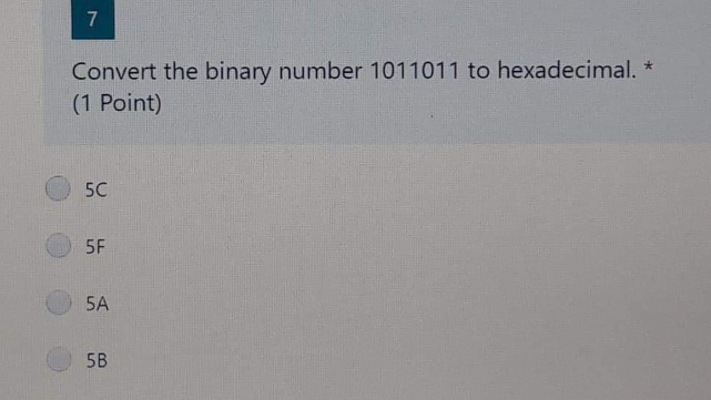 Solved 5 The signed magnitude Binary number 11001100 is | Chegg.com