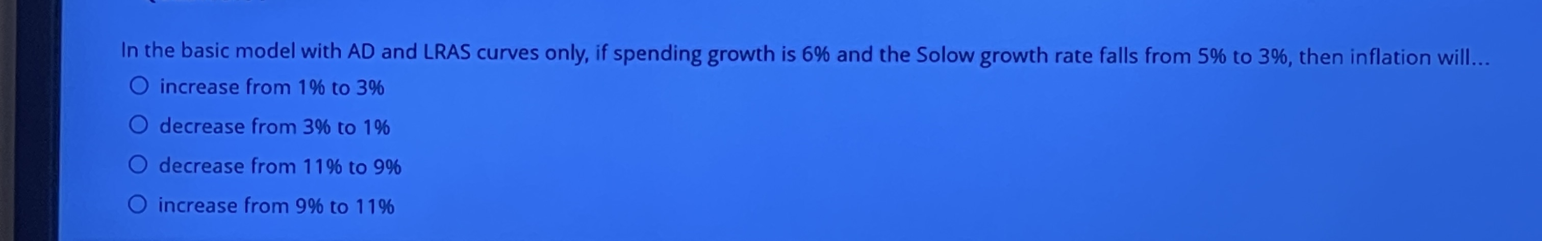 Solved In the basic model with AD and LRAS curves only, if | Chegg.com