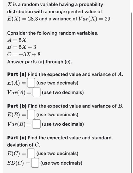 Solved X is a random variable having a probability | Chegg.com