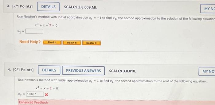 Solved 3. [-/1 Points] DETAILS SCALC9 3.8.009.MI. Use | Chegg.com