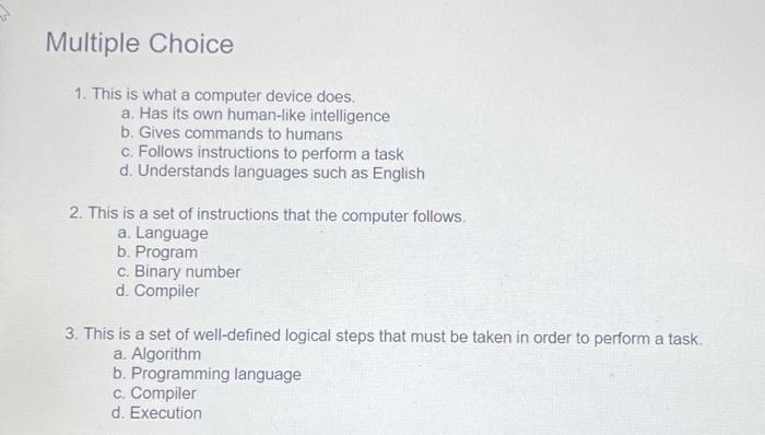 Solved Starting out with alice chapter 1 review questions | Chegg.com