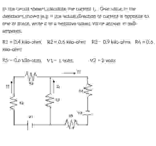 Solved In the circuit shown, calculate the current I3 . | Chegg.com