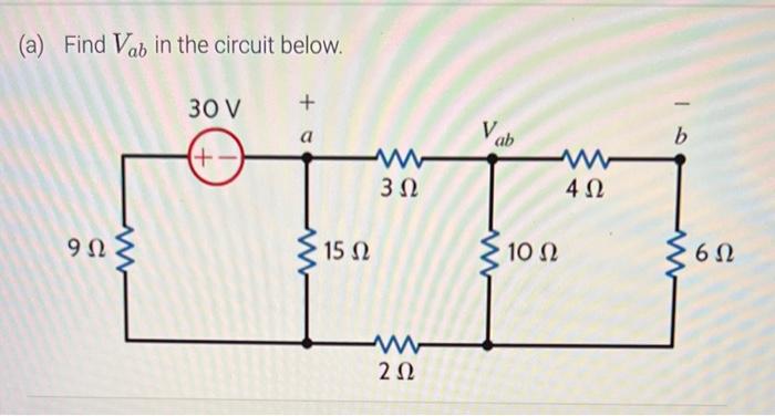 Solved (a) Find Vab in the circuit below.(a) Determine Io in | Chegg.com