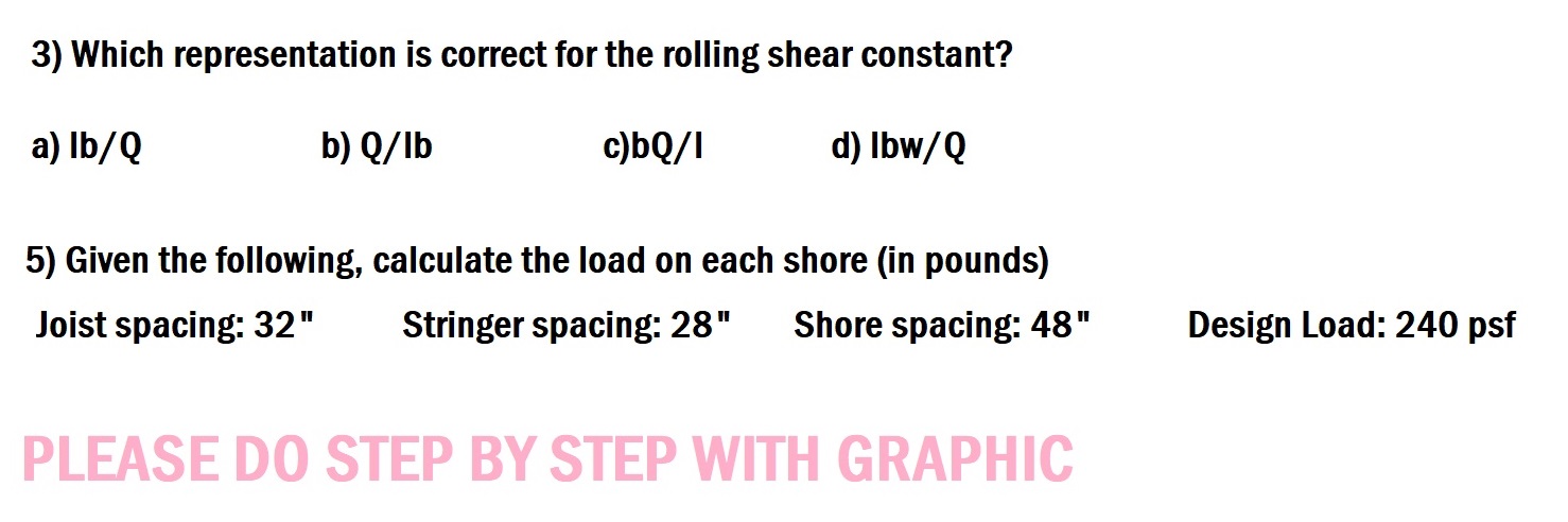 Solved Which representation is correct for the rolling shear | Chegg.com