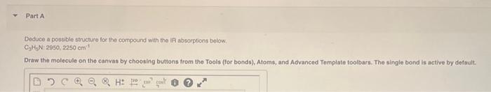 Solved Deduce a possible structure for the compound with the | Chegg.com