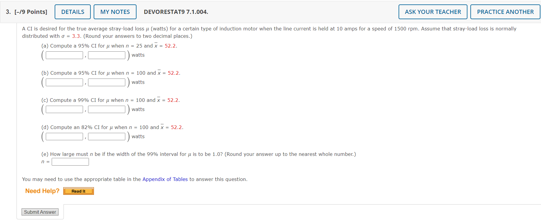Solved distributed with σ=3.3. (Round your answers to two | Chegg.com