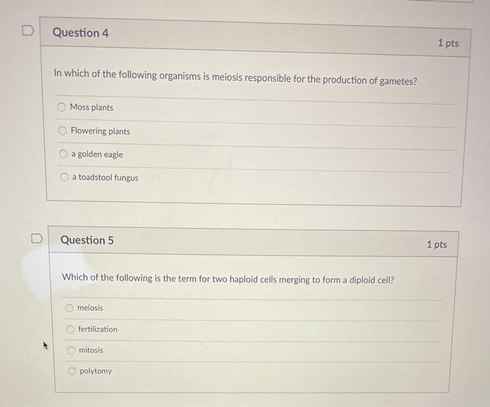 Solved D Question 4 1 pts In which of the following | Chegg.com