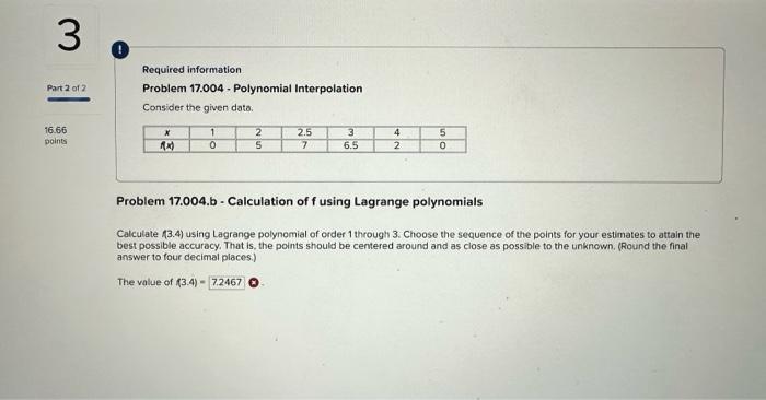 Solved Required information Problem 17.004 - Polynomial | Chegg.com