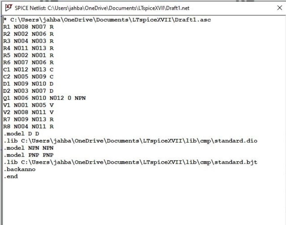 X SPICE Netlist: C:\Users\jahba OneDrive | Chegg.com