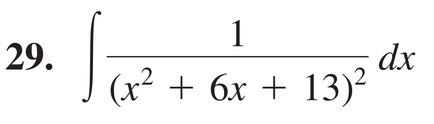 Solved Find the integral using substitution 1(x2+6x+13)2dx | Chegg.com