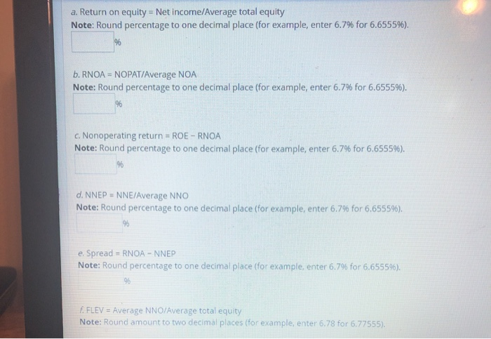 Solved Directly Compute Nonoperating Return with Negative | Chegg.com