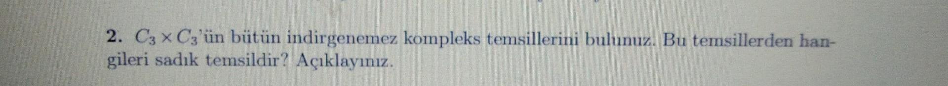 Solved Find All Irreducible Complex Representations Of