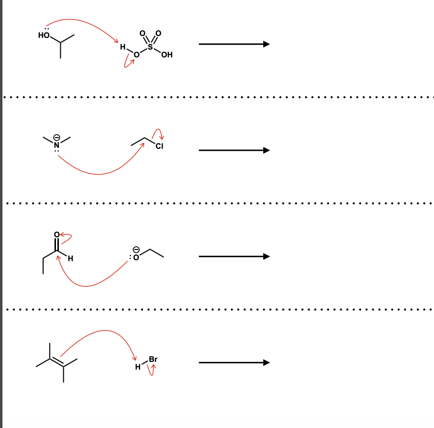 Solved The starting materials and electron-pushing arrows | Chegg.com