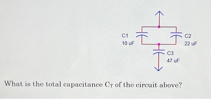 Solved What is the total capacitance CT of the circuit | Chegg.com