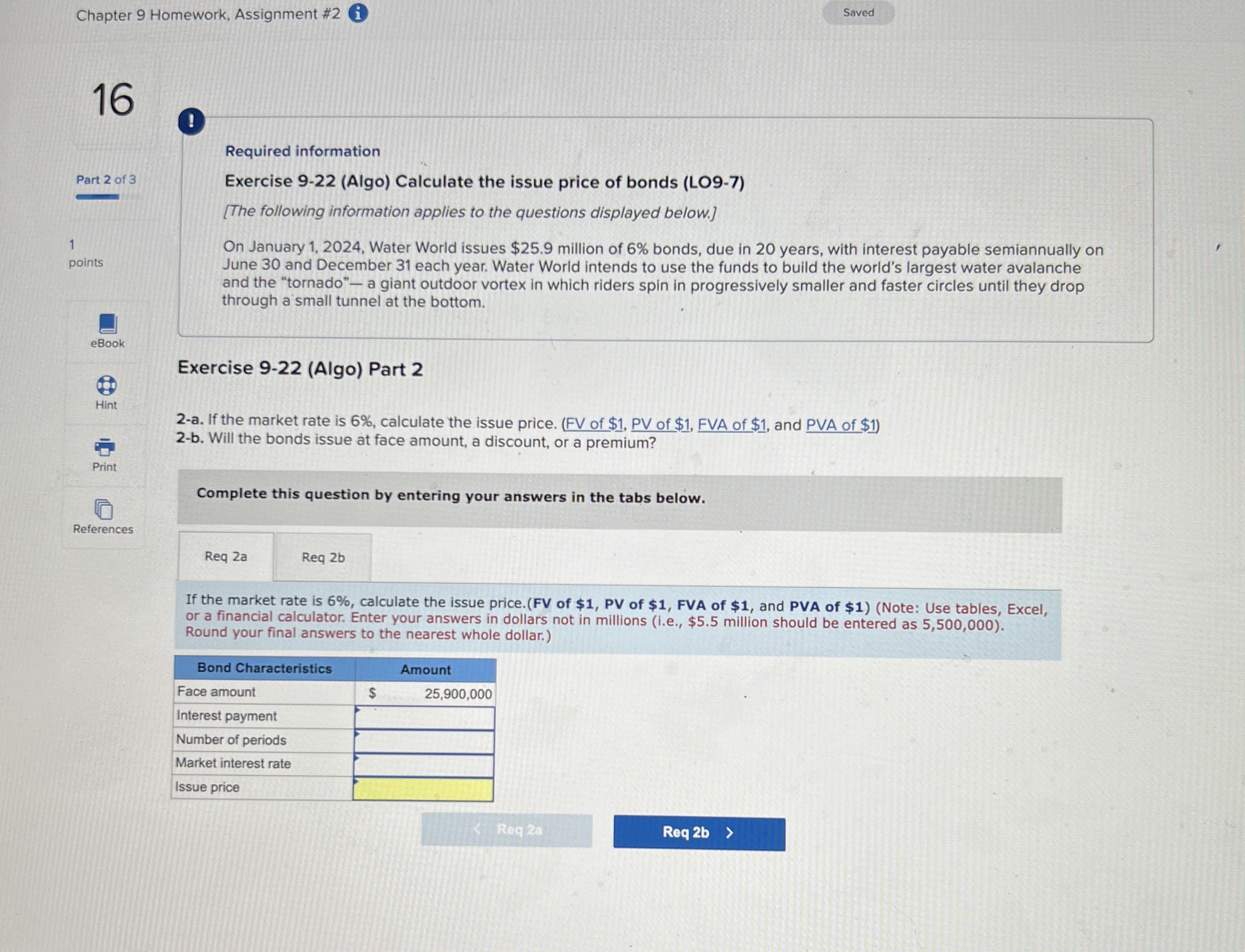 Solved Chapter 9 Homework, Assignment #2Saved16Part 2 of | Chegg.com Solved Chapter 9 Homework, Assignment #2Saved16Part 2 of | Chegg.com