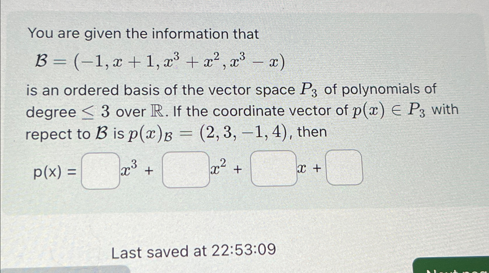 Solved You are given the information | Chegg.com