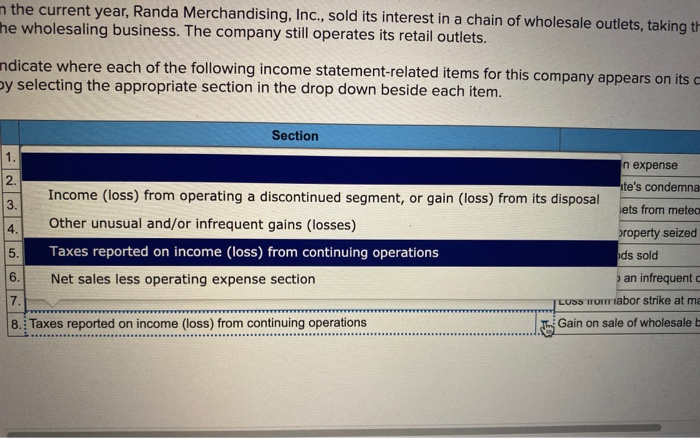 Solved In the current year, Randa Merchandising, Inc., sold | Chegg.com