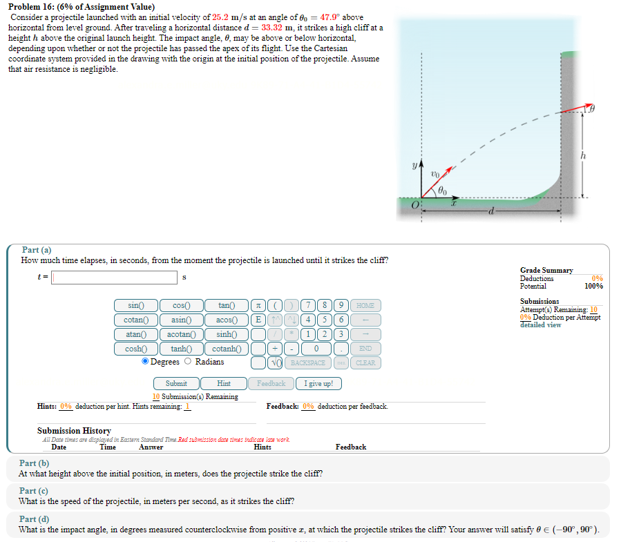 Solved Problem 16: (6% ﻿of Assignment Value)Consider a | Chegg.com