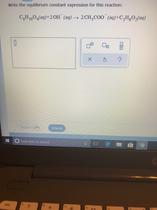 Solved Write the equilibrium constant expression for this | Chegg.com Solved Write the equilibrium constant expression for this | Chegg.com