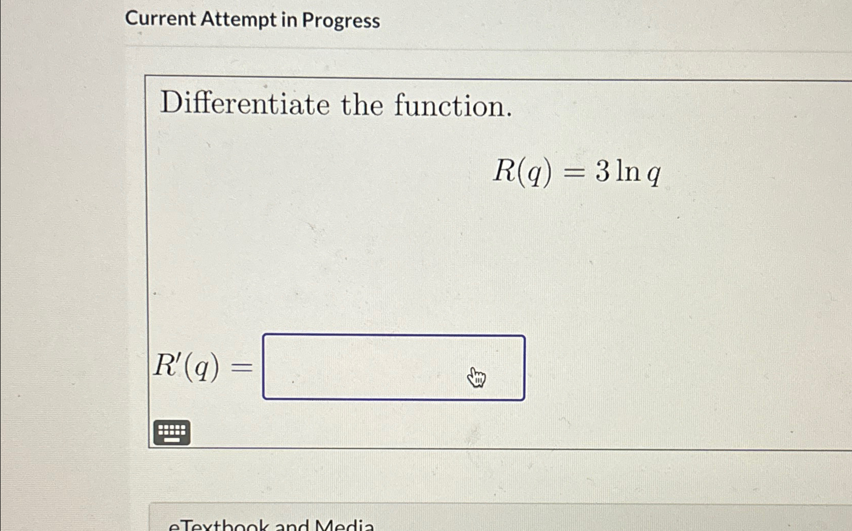 Solved Current Attempt in ProgressDifferentiate the | Chegg.com
