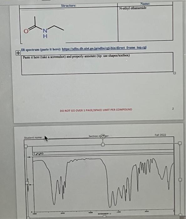 Solved Please use the IR spectra to find the peaksand all IR | Chegg.com