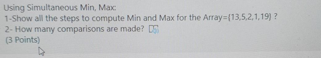 Solved Using Simultaneous Min, Max: 1-Show all the steps to | Chegg.com