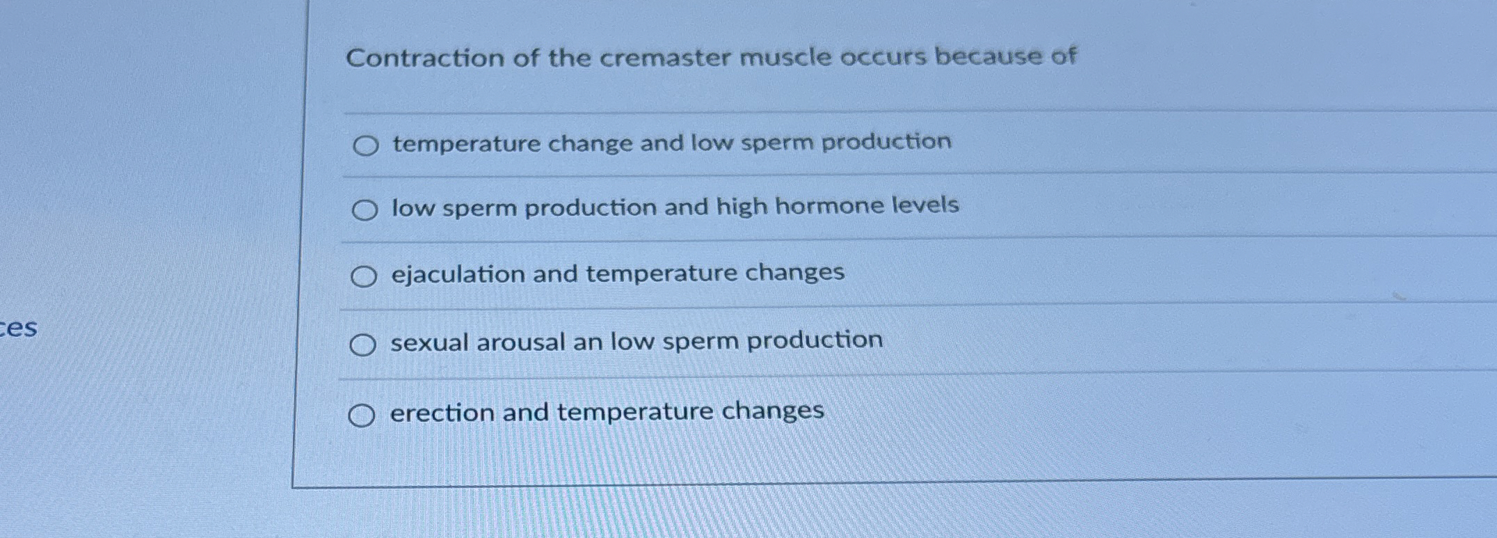 Solved Contraction of the cremaster muscle occurs because | Chegg.com