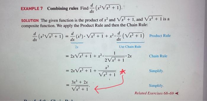 Solved EXAMPLE 7 Combining rules Find dxd(x2x2+1). SOLUTION | Chegg.com