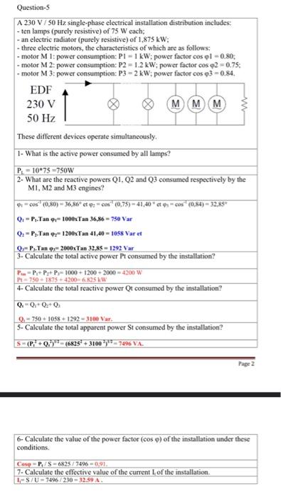 Solved Electrical power system distribution - REVIEW Single | Chegg.com