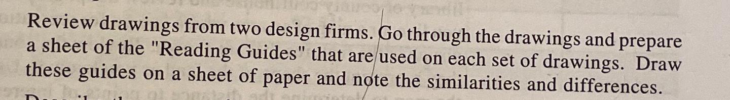 Solved Review drawings from two design firms. Go through the | Chegg.com