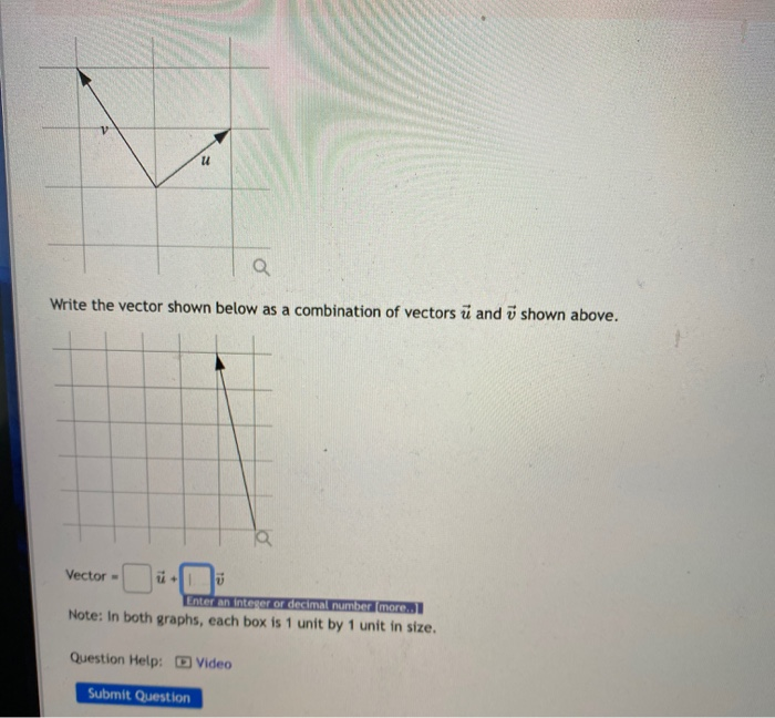 Solved write the vector shown below as a combination of | Chegg.com Solved write the vector shown below as a combination of | Chegg.com