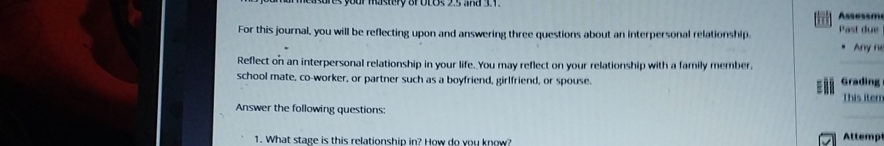 Solved For this journal, you will be reflecting upon and | Chegg.com