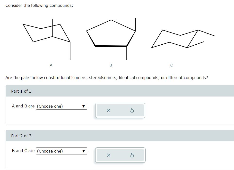 Solved Consider the following compounds:Are the pairs below | Chegg.com