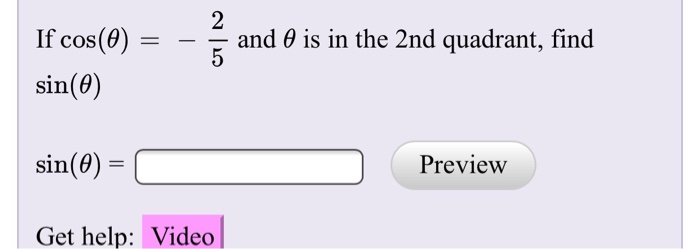 Solved If cost and tan(t) > 0, find sin(t) and cos(-t) | Chegg.com