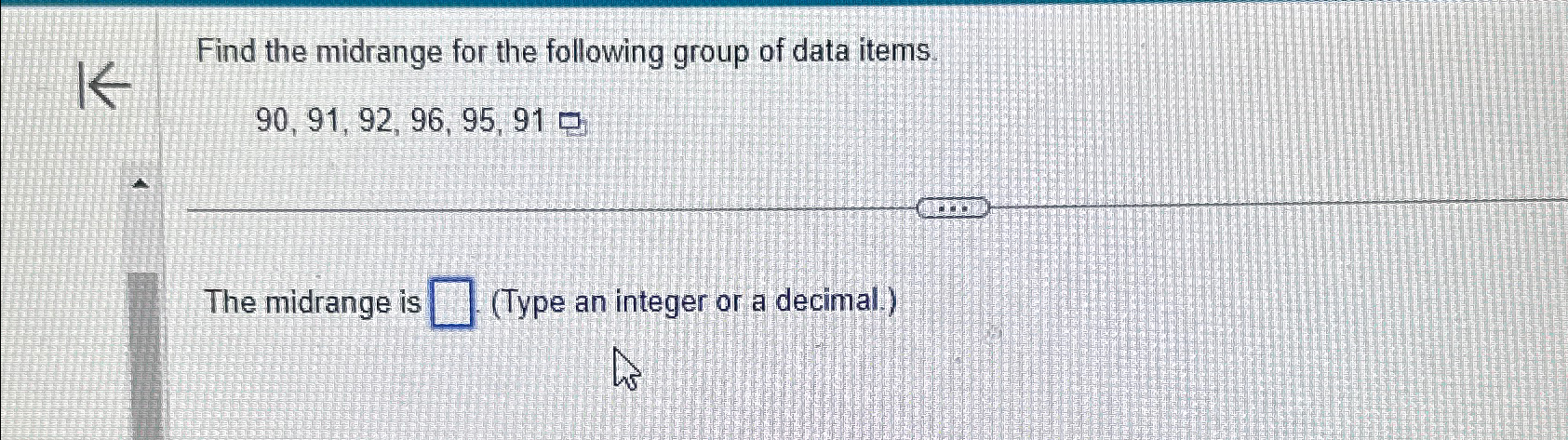 Solved Find the midrange for the following group of data | Chegg.com Solved Find the midrange for the following group of data | Chegg.com