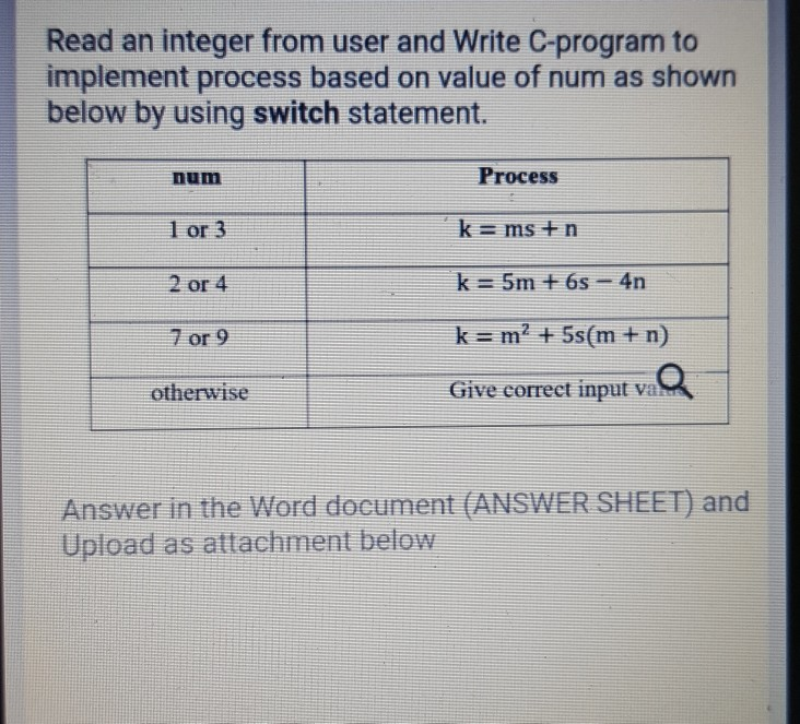 Solved Read An Integer From User And Write C Program To 8236