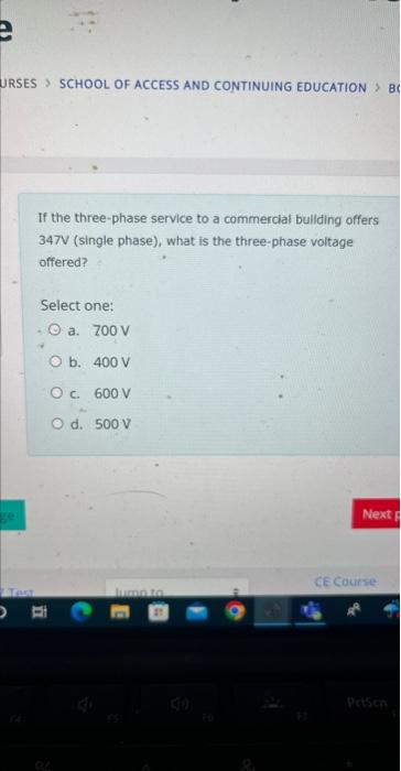 Solved If the three-phase service to a commercial bullding | Chegg.com