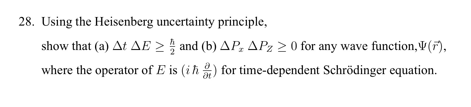 Solved Using the Heisenberg uncertainty principle, show that | Chegg.com