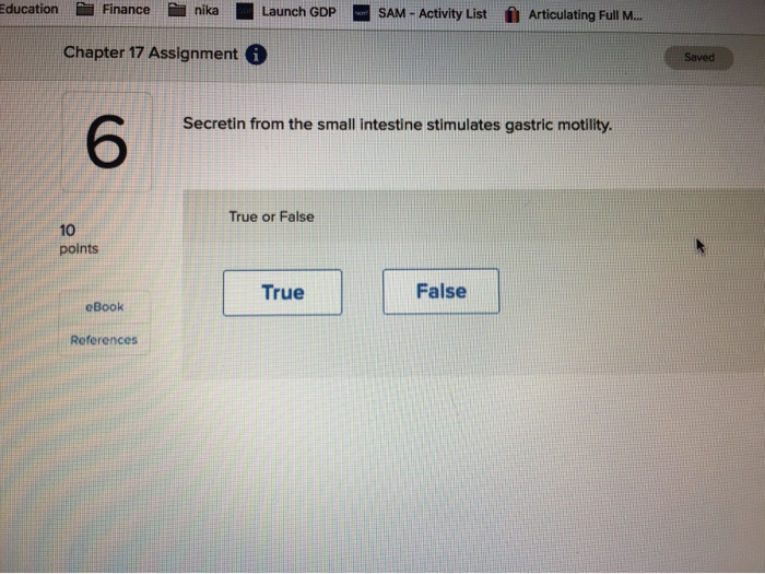 Solved Education Finance unika Launch GDP SAM - Activity | Chegg.com